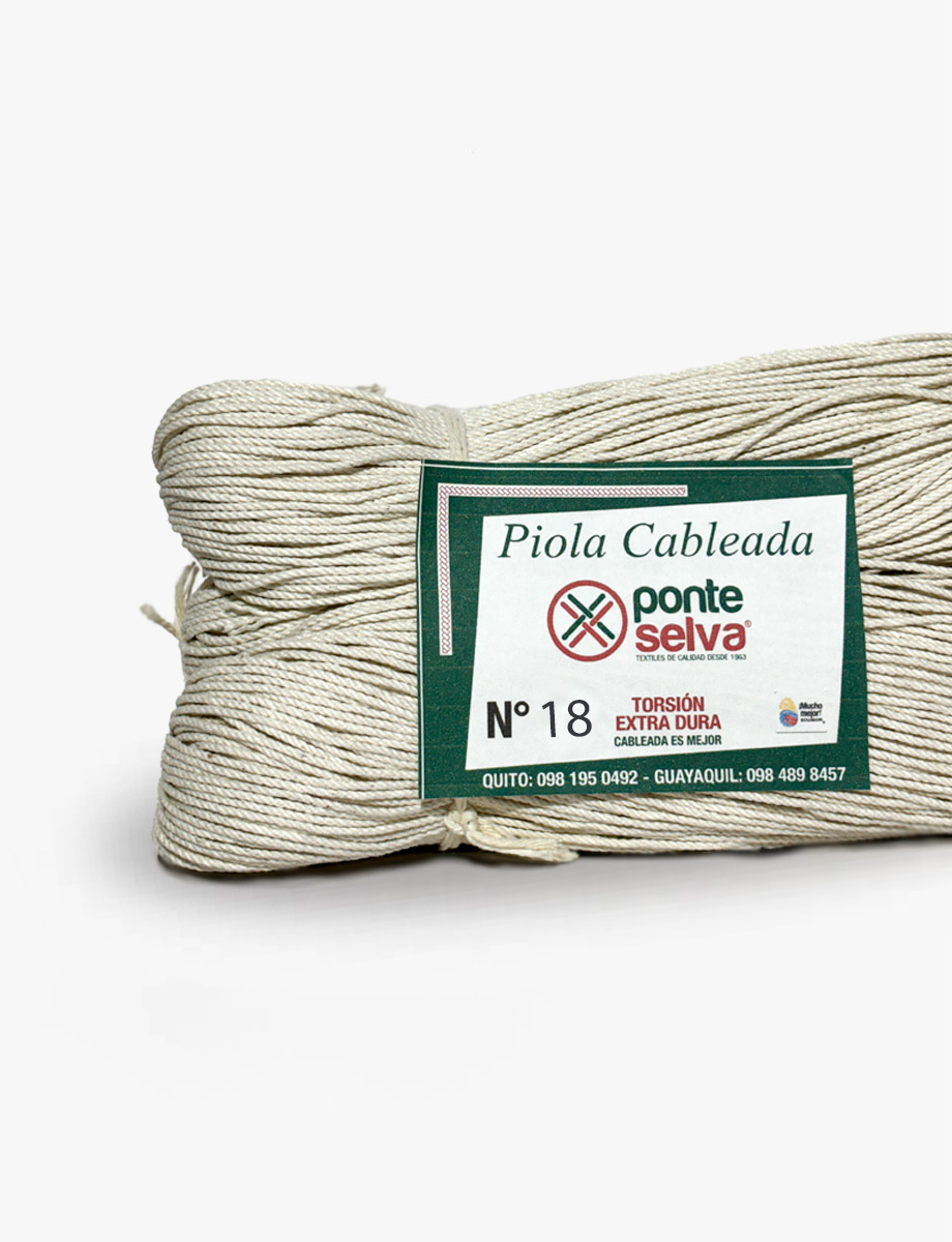 Piola cableada N°18 de 2kg - Ponte Selva